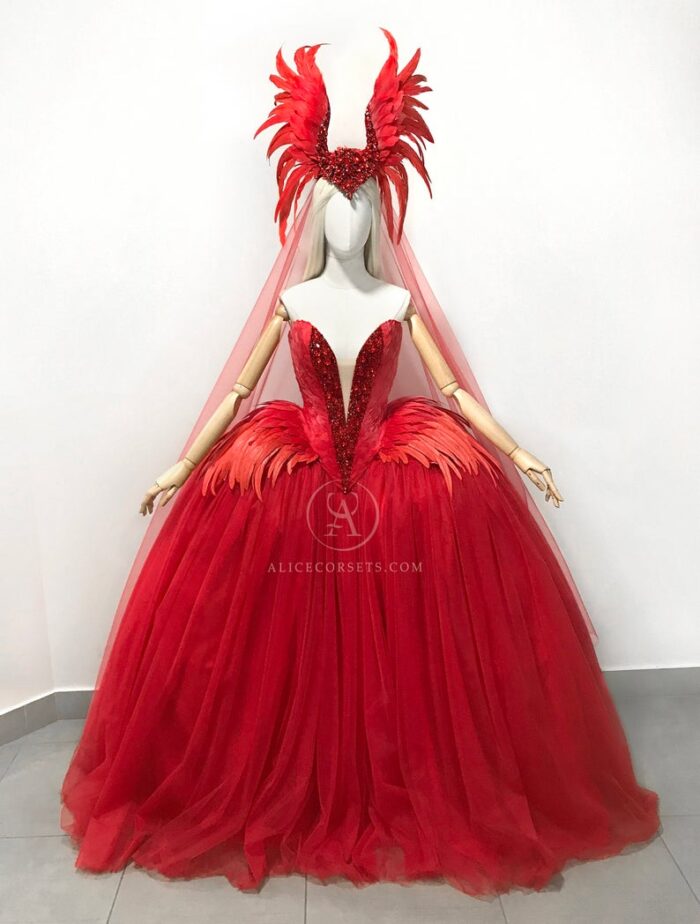 The Phoenix Dramatic Ball Gown – Alice Corsets