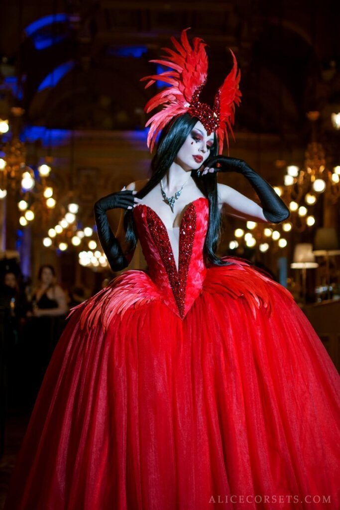 The Phoenix Dramatic Ball Gown – Alice Corsets